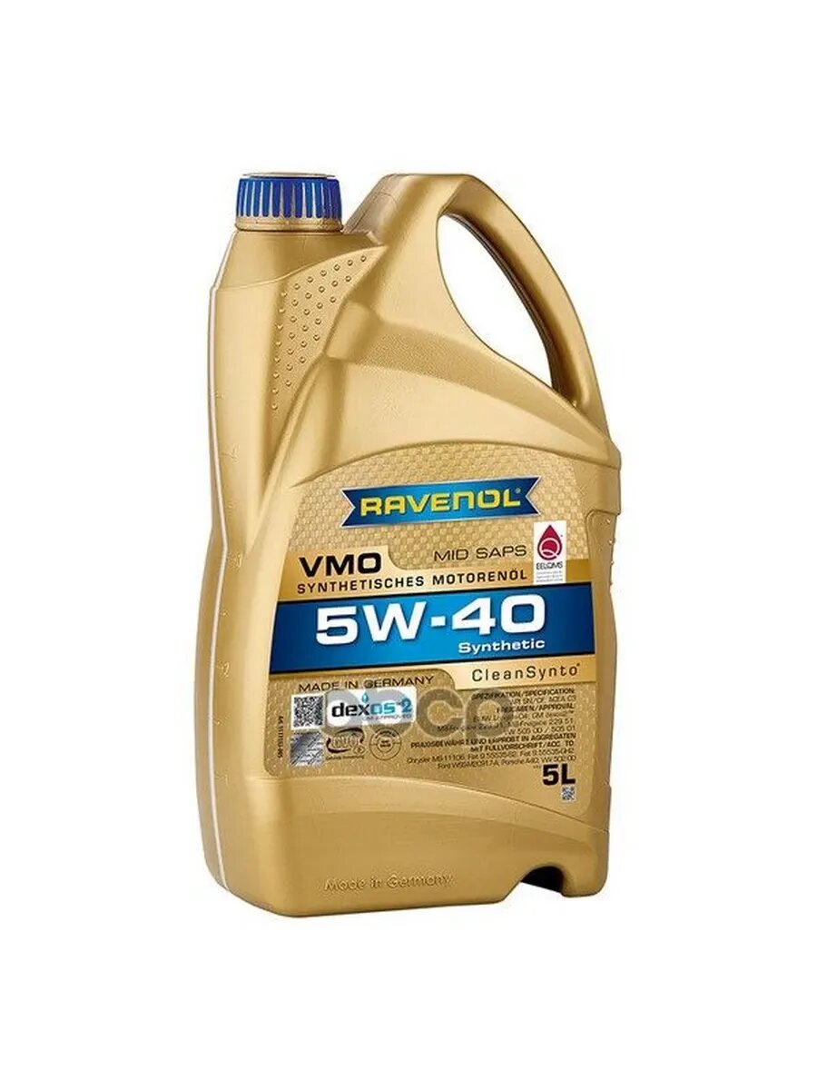 Ravenol Ravenol Vmo 5W-40 Sn/Cf C3 Синт. 5L