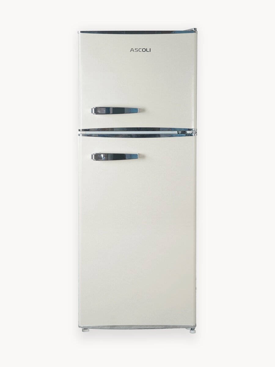 Двухкамерный холодильник Ascoli ARDFRY120, кремовый