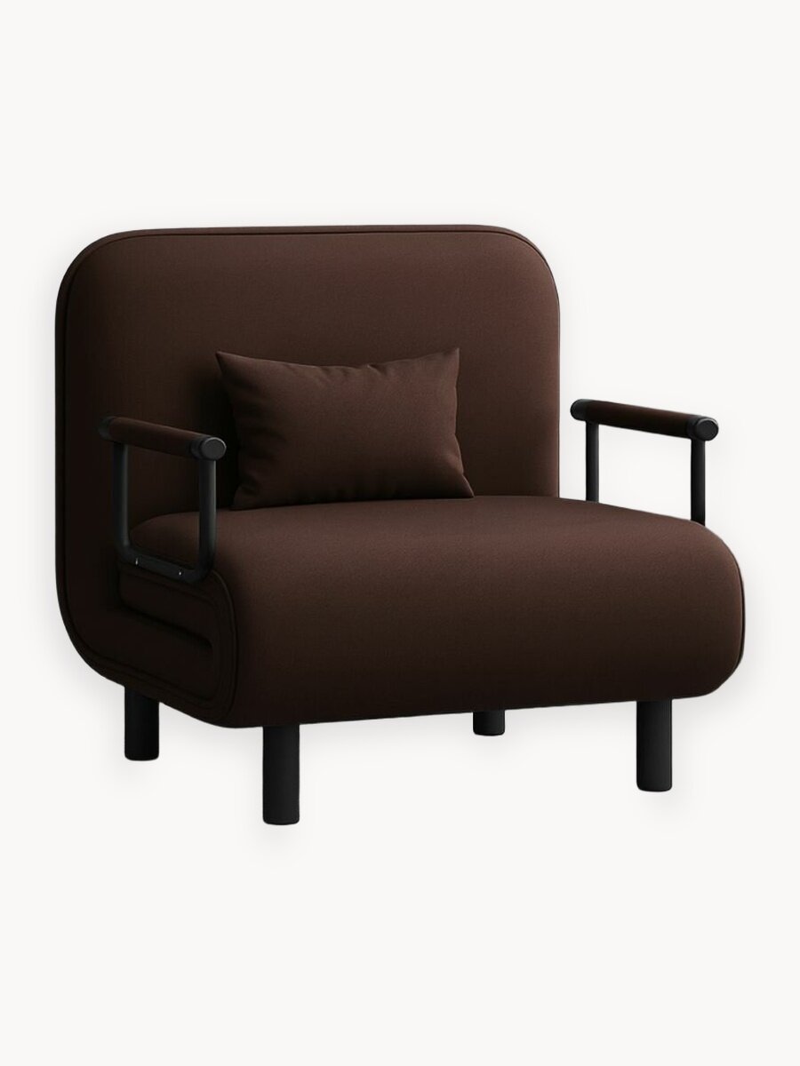 Раскладное кресло кровать трансформер акробат 80х85х65 см, цвет: Коричневый