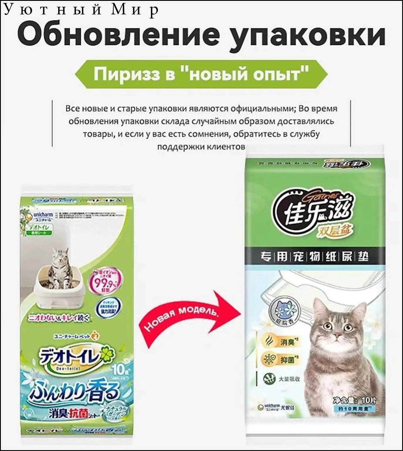 Впитывающие пеленки для лотка, без аромата, 10 шт