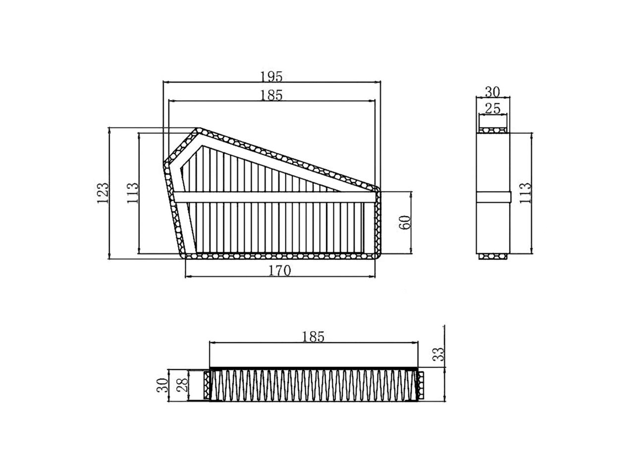 UNIO FLT-40101C (M218612029 / ZZ07002) фильтр салонный угольный Chevrolet (Шевроле) Lanos (Ланос) (t100, t150) 05-, Daewoo
