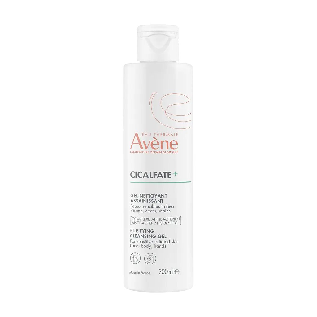 Avene Cicalfate+ Очищающий гель для чувствительной и раздраженной кожи 200 мл 1 шт