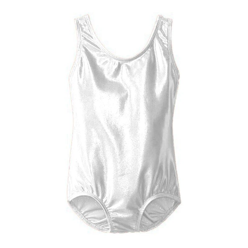 Детские блестящие леотарды Speerise из спандекса XS, Серебряный, серебристый