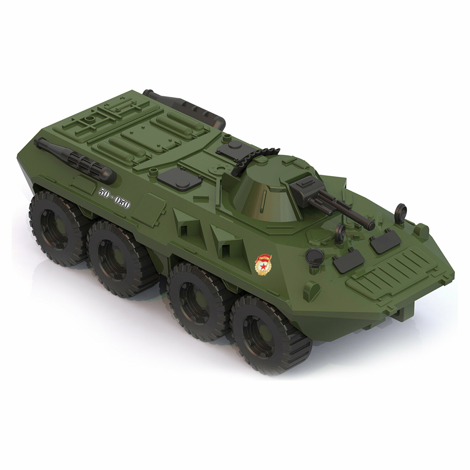 Игрушечная машина Нордпласт "Комбат", военная, бронетранспортер, с ракетной установкой, пластик, 31,5х12,5х10,5 см