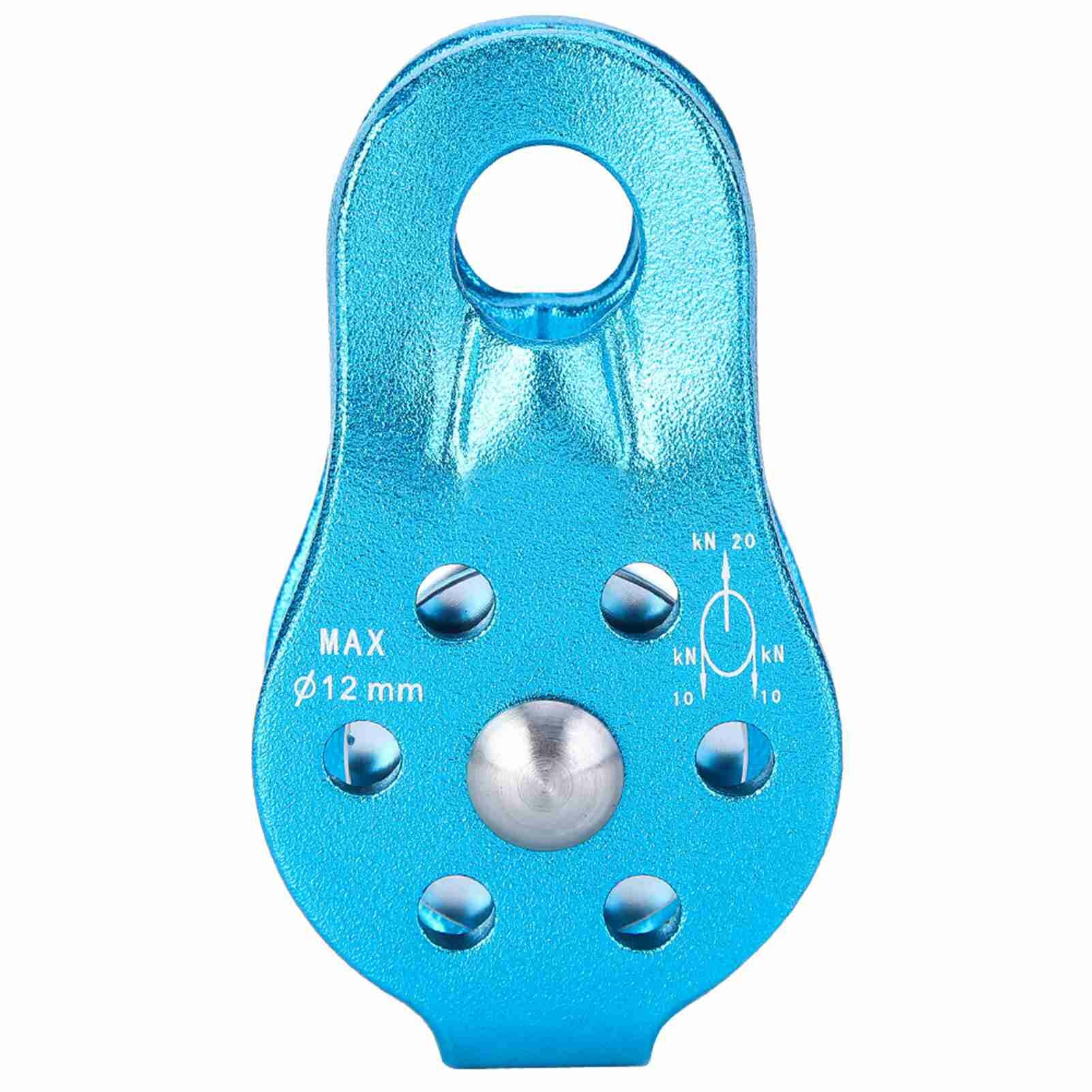 Сверхпрочный одноканатный блок-полиспаст из алюминиевого сплава (синий)