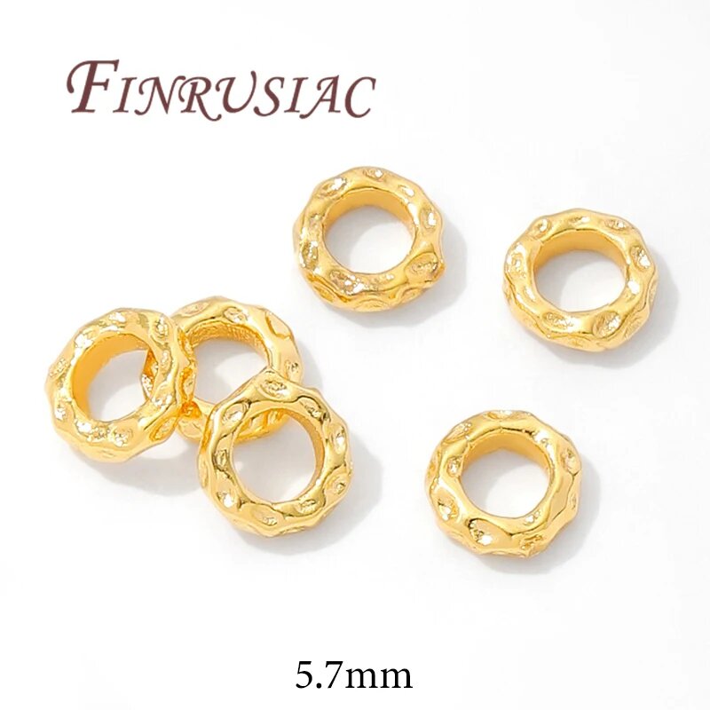 Разделители для бусин FINRUSIAC, 18K позолота, 30 шт