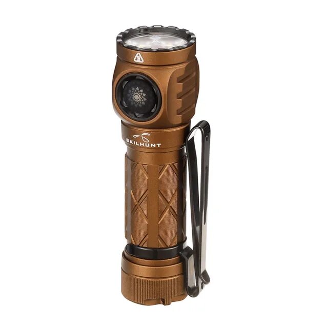 SKILHUNT EC150 AA 14500 Фонарик Nichia 519A 5000K, Brown, with BL-113C battery