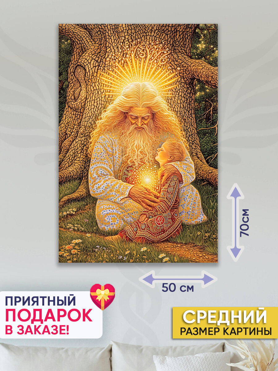 Картина на холсте "Бог Род" 50х70 см