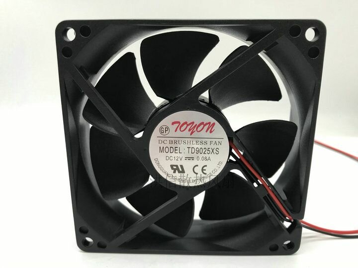 TONON TD9025XS 12V 0.08A 9CM 92 * 25MM Бесшумный вентилятор охлаждения холодильника