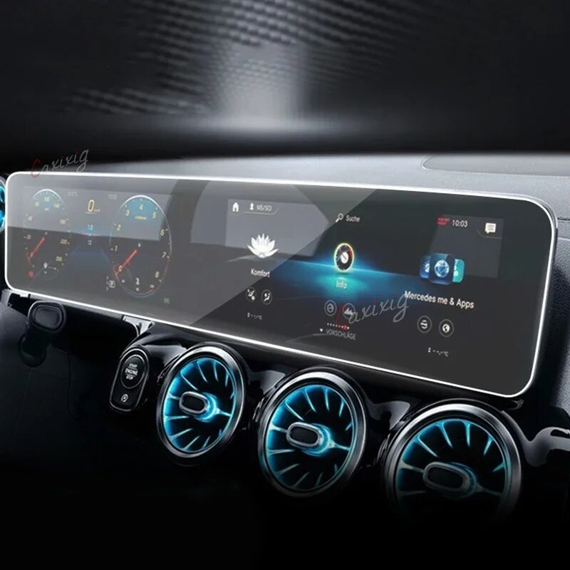 Автомобильная навигация GPS, телефон, экран из ТПУ, пленка, защита экрана от царапин в салоне для Mercedes Benz GLB 2020-2023