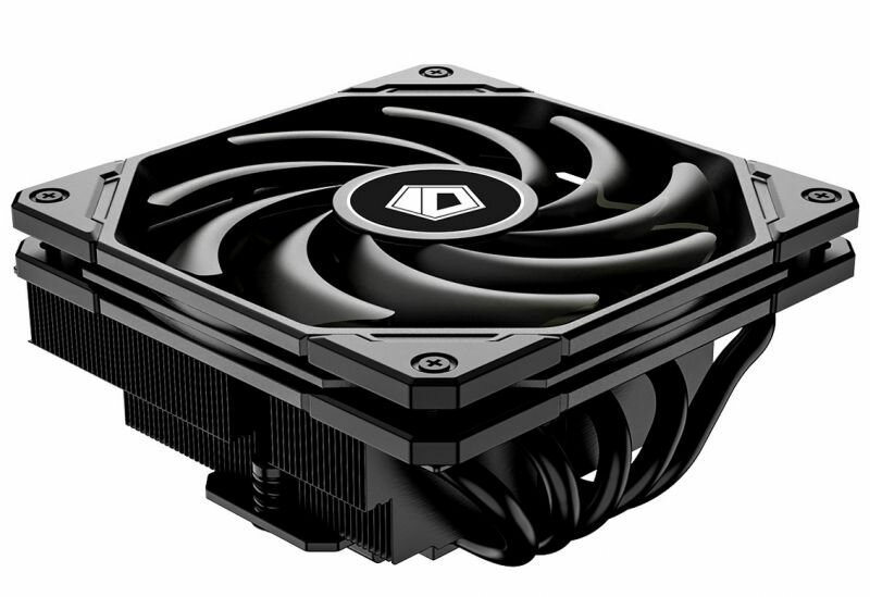 Кулер для процессора ID-Cooling Кулер IS-55 BLACK LGA1700/1200/115X/AM5/AM4 низкопрофильный высота 55mm IS-55 BLACK