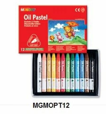 Пастель 12цв. MUNGYO масл. трехгран. MGMOPT12H