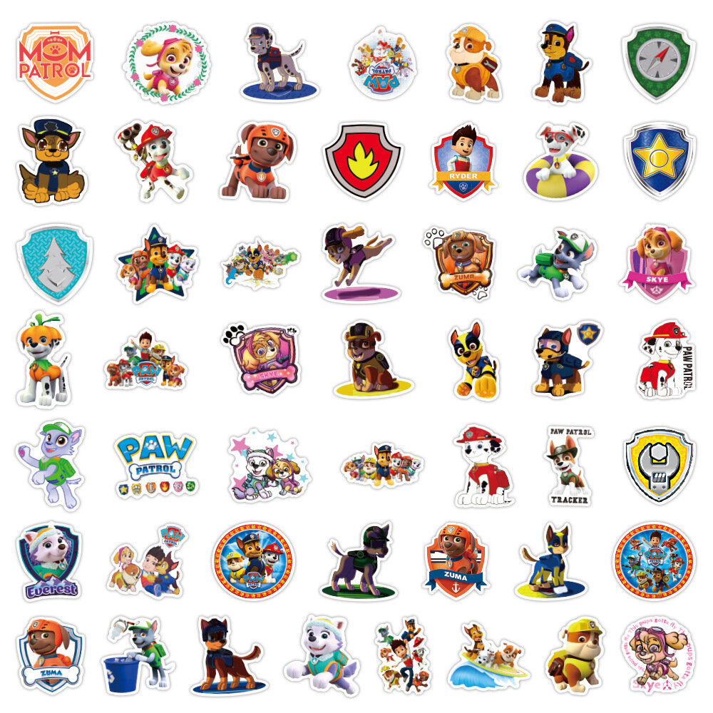 Набор наклеек PAW Patrol Сет Б - 150 водостойких наклеек для блокнотов, багажа и кружек