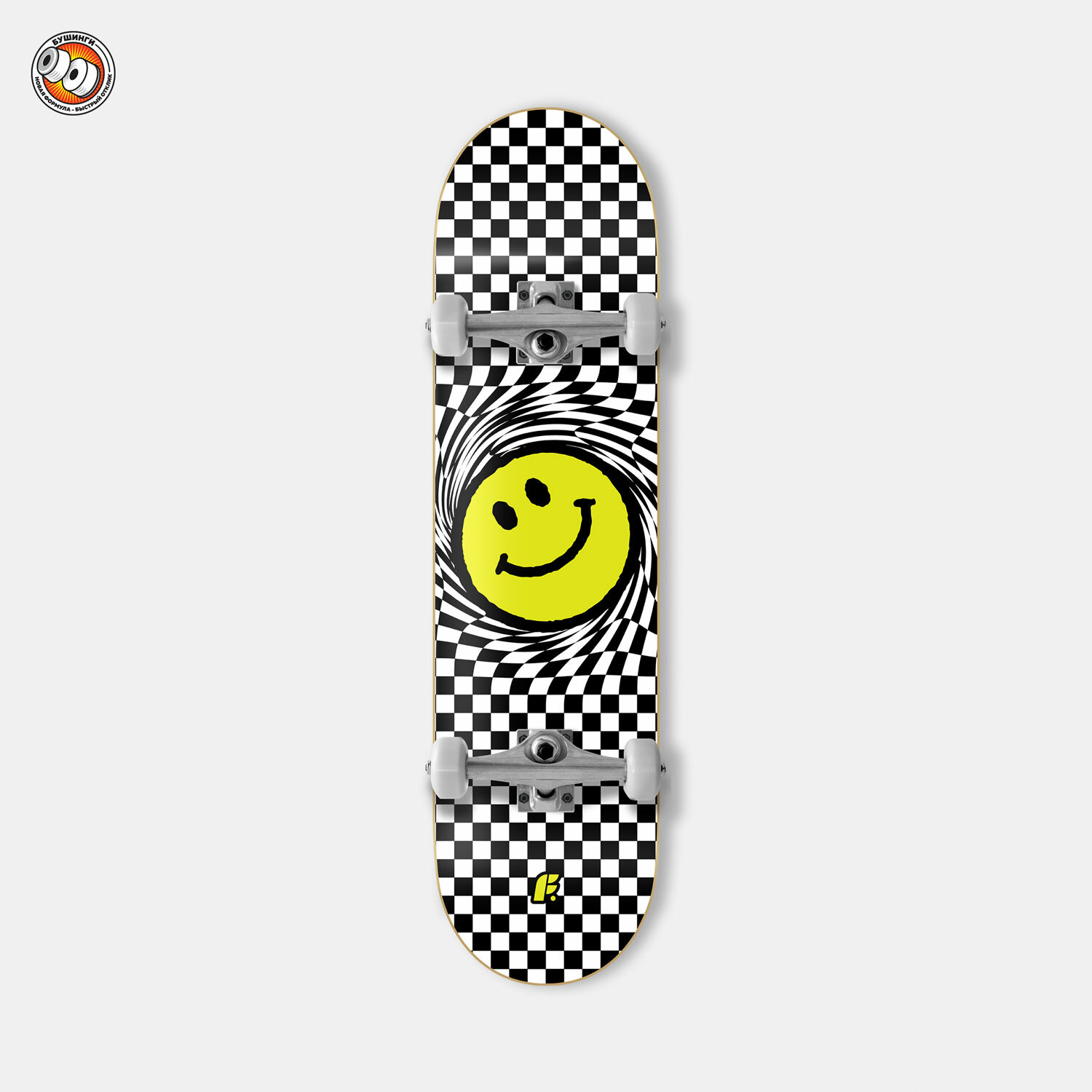 Скейтборд в сборе Footwork Smile Black 7.75