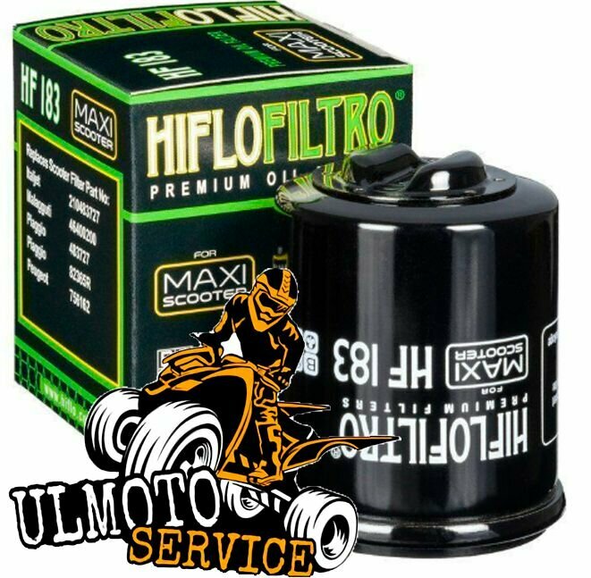 Масляный фильтр HIFLO FILTRO HF183 Оригинал Для Aprilia Piaggio Vespa Peugeot Gilera Derbi Italjet Malaguti, Adiva, Benelli