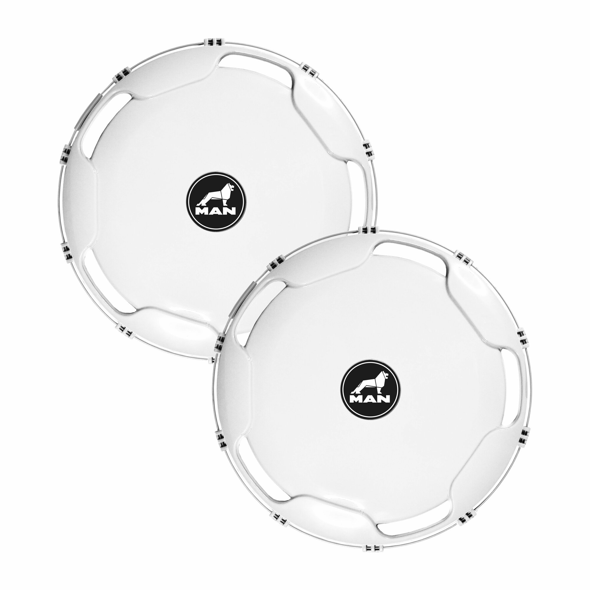 Колпаки R 22,5 "Базовые" MAN задние белые - 2 шт