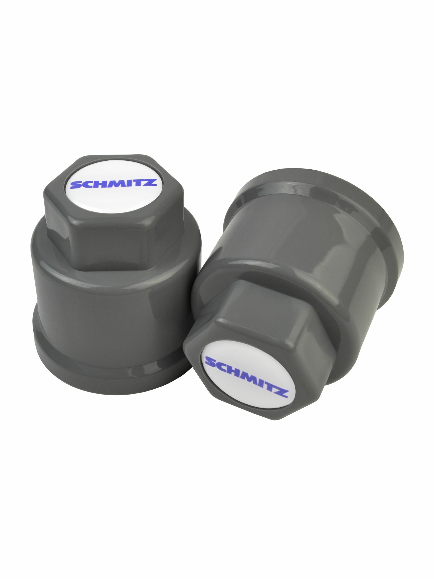 Колпачки на колесные гайки 32 мм с логотипом Schmitz 20 шт серые