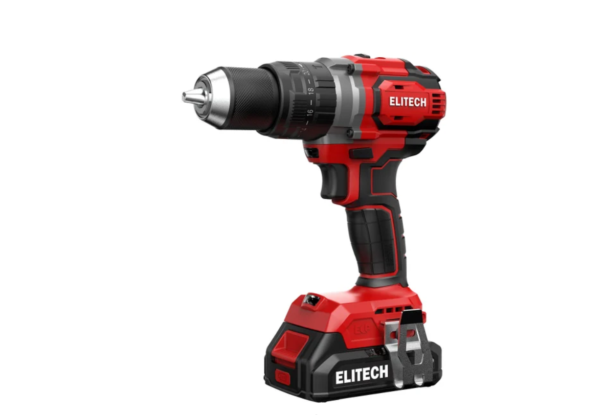 Дрель-шуруповерт ELITECH ДА 20УБЛ2 E2201.047.02 (с 2-мя АКБ, кейс)