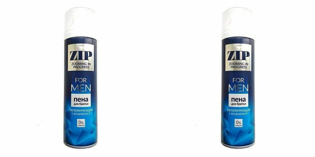 ZIP Zooming in progress пена для бритья Hidrating, 200 мл, 2 шт