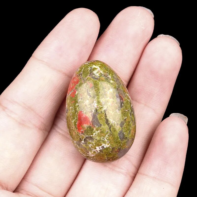 Унакит, камень 31x20 мм, цвет: Unakite