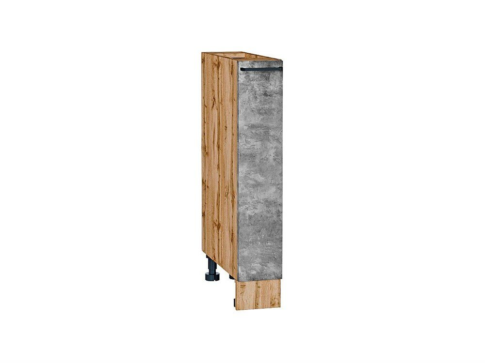 VVT Шкаф нижний бутылочница Флэт Дуб Вотан, Temple Stone 2S, 150 В*Ш*Г 816*150*478, фасад ЛДСП Temple Stone 2S, корпус Дуб Вотан Temple Stone 2S