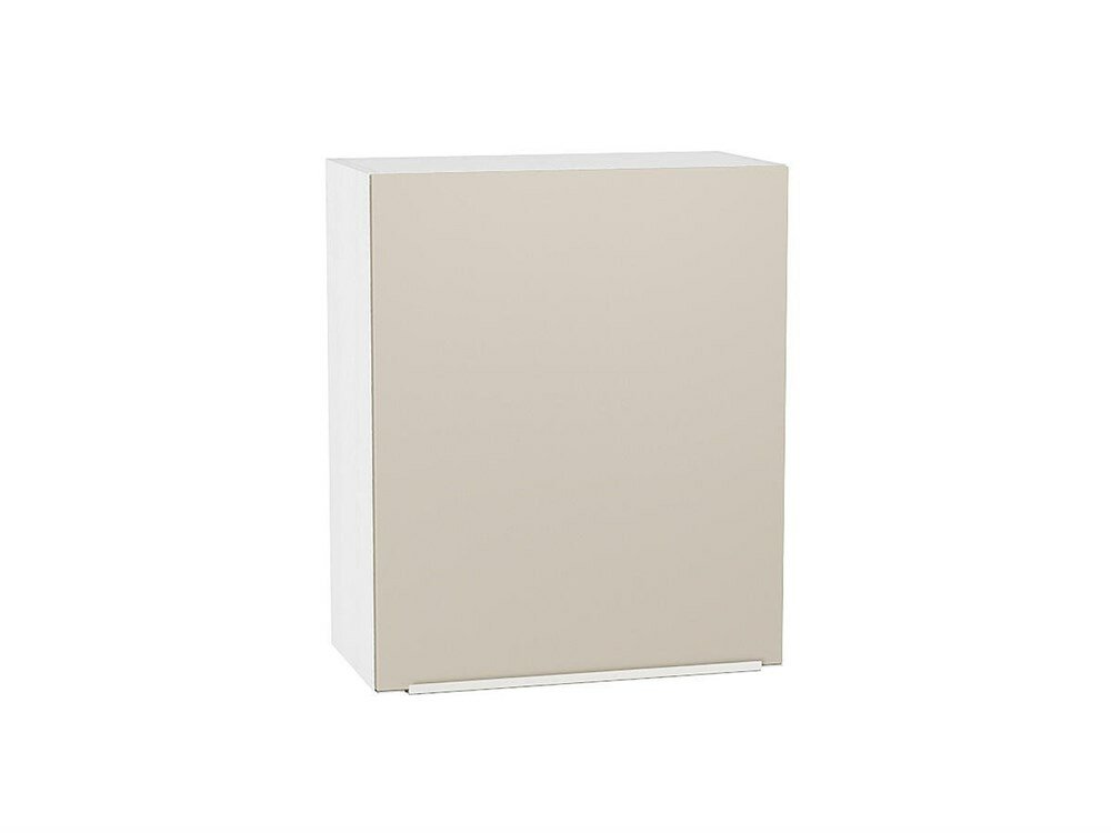 VVT Шкаф верхний с 1-ой дверцей Фьюжн Белый, Cream Silk, 720, 600