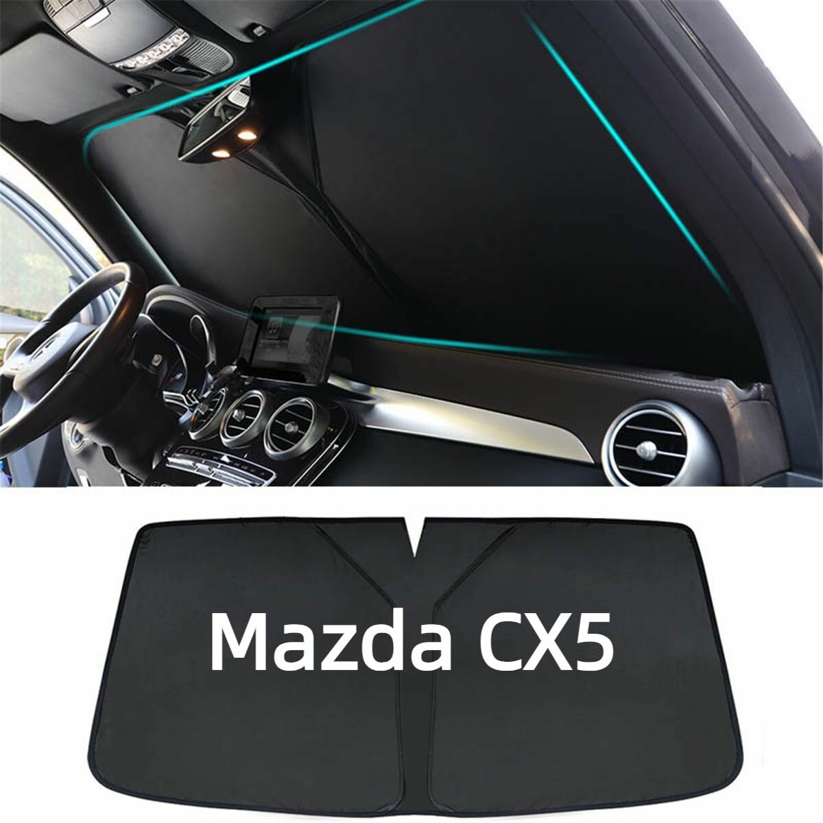 Козырек солнцезащитный, затемнение: 98%