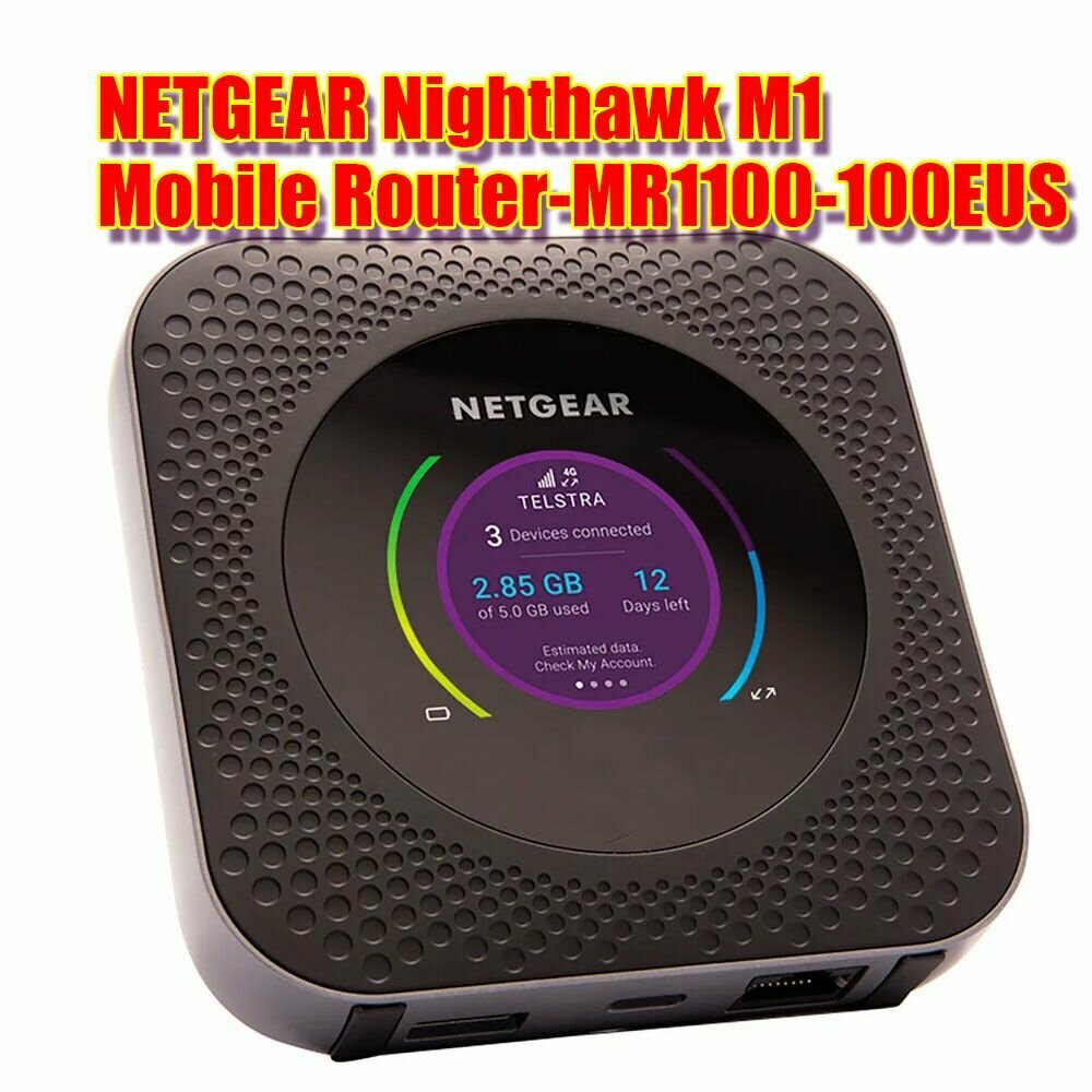 Мобильная точка доступа WiFi NETGEAR Nighthawk M1 4G LTE (MR1100-100EUS ) скорость до 1 Гбит/с, подключает до 20 устройств