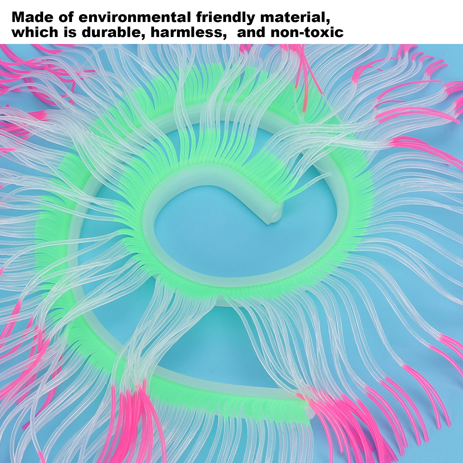 Аквариумные украшения, актиния, аквариум, силиконовые искусственные светящиеся растения, украшения SPink