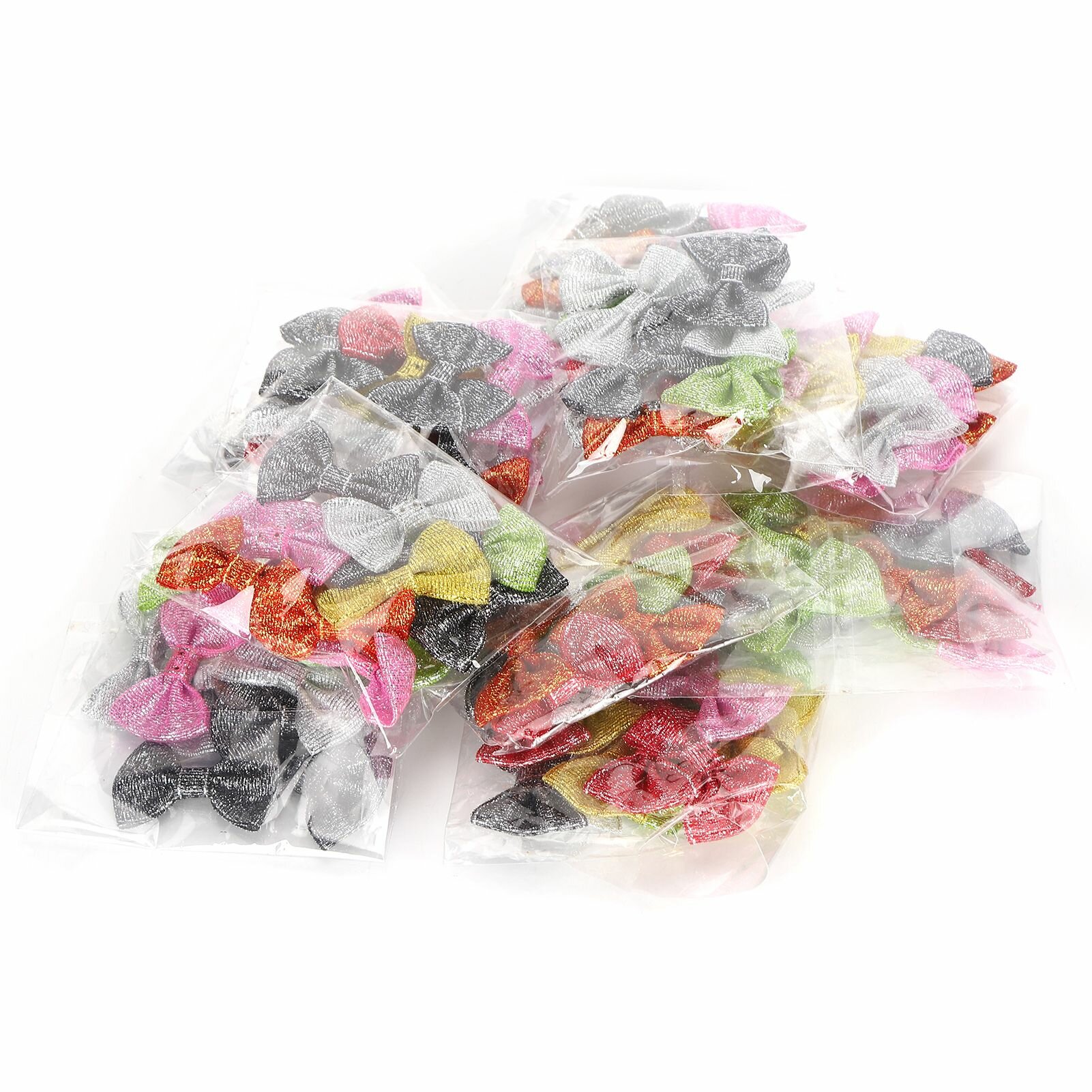 120шт аксессуары для волос: бантики, бабочки, 7 цветов, для девочек