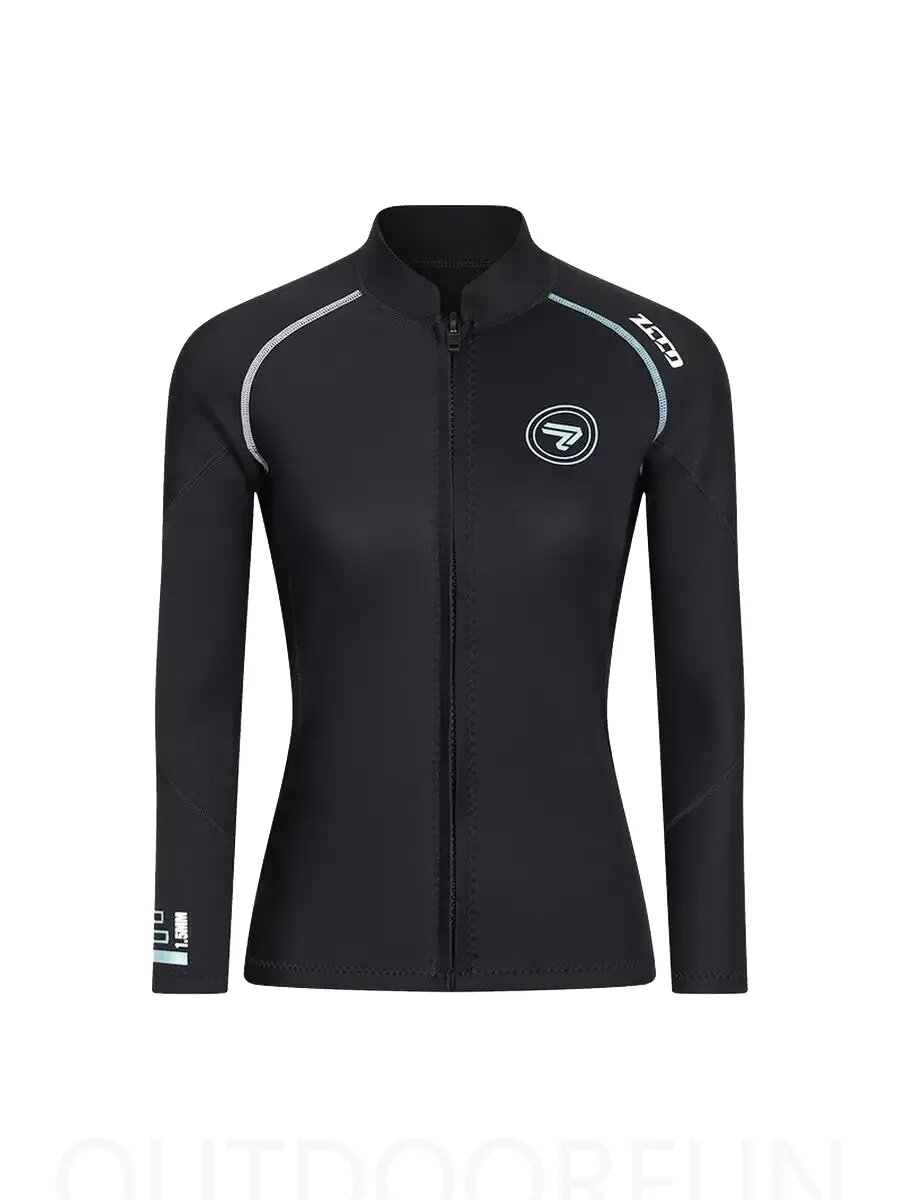 Куртка для женского водолазного костюма из неопрена толщиной 1,5 мм