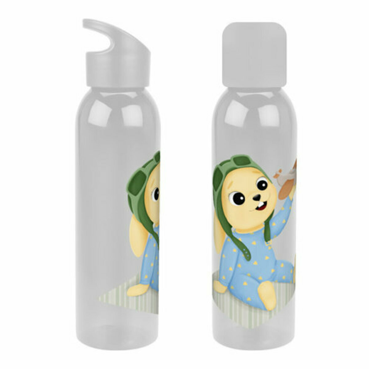 Бутылка для воды «Маленький пилот» (серый)