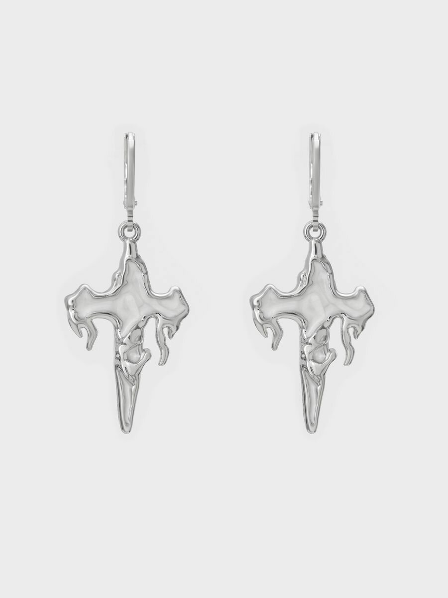 Серьги пусеты, эмаль