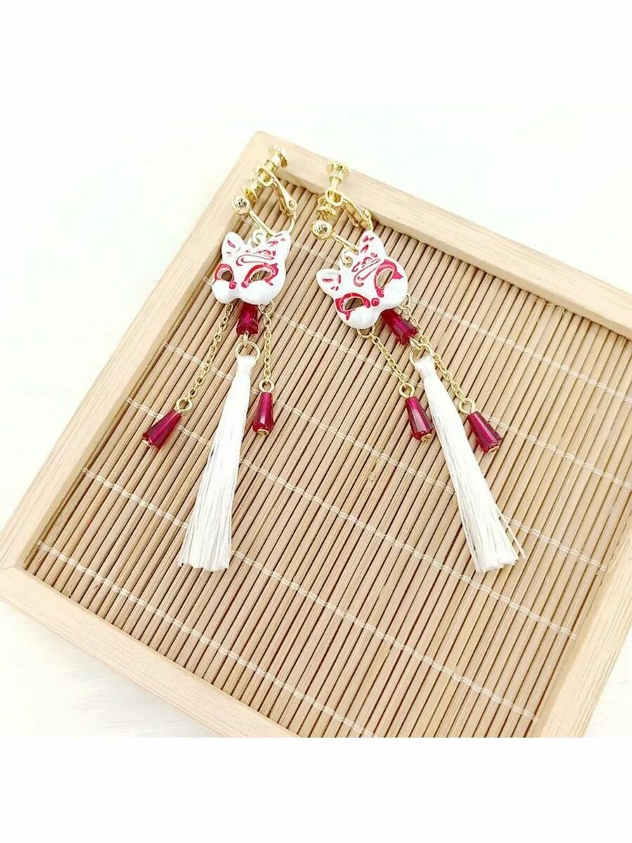 Серьги, искусственный камень