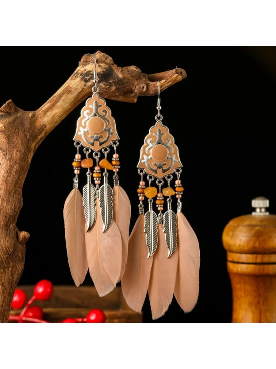 Серьги, искусственный камень