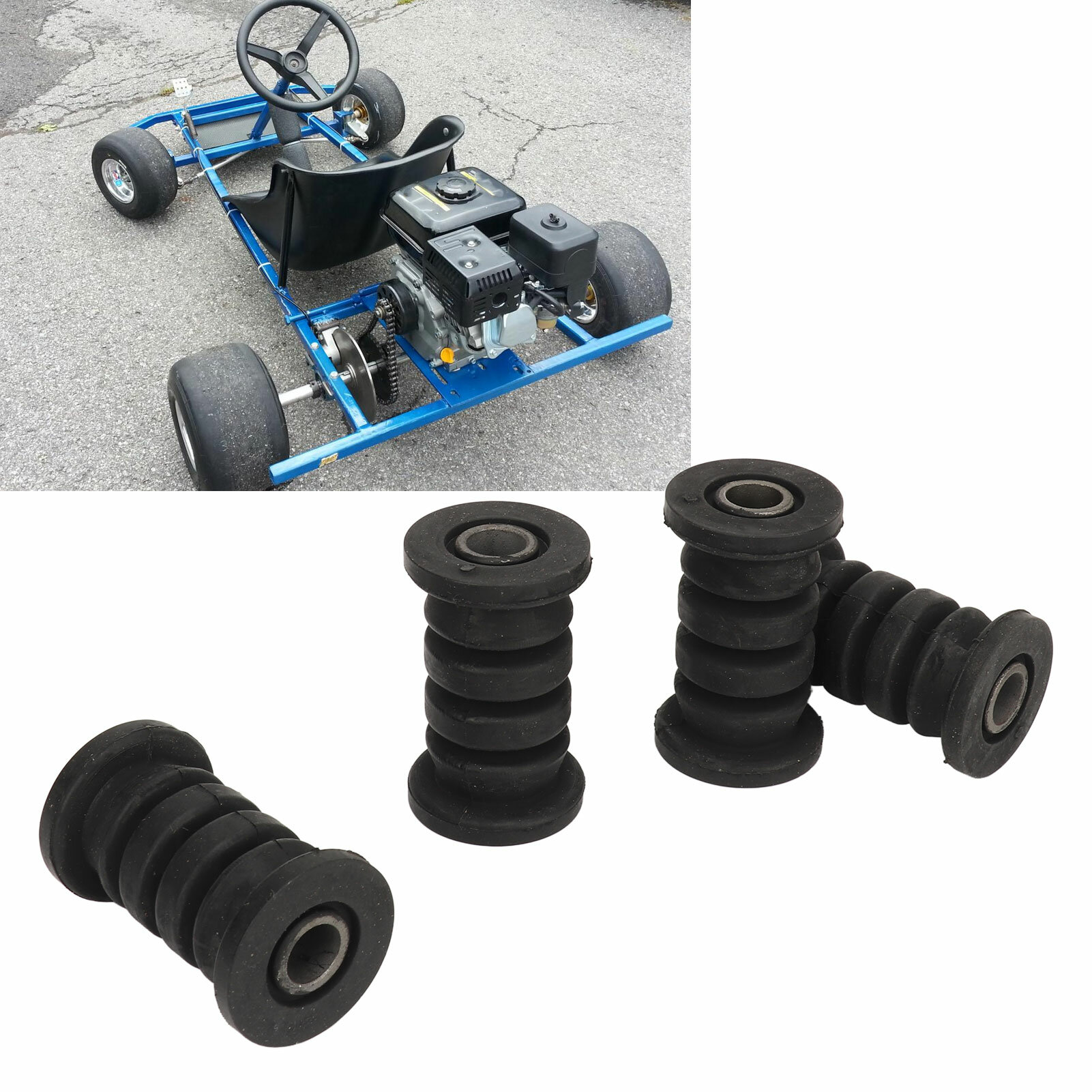4 шт. M10 10мм втулка рычага подвески из резины и стали для ATV, скутера, UTV, карта