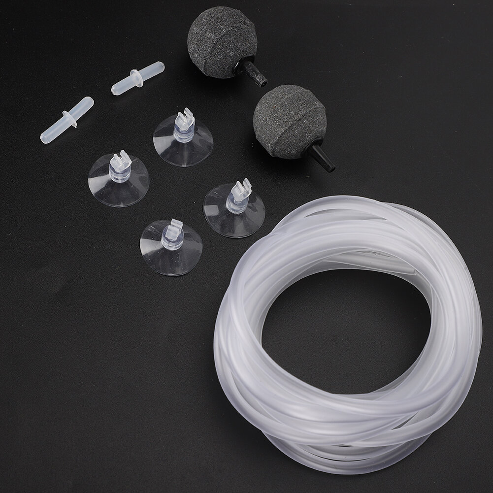 Аксессуары Для Подводных Насосов: 4 Присоски 2 Воздушных Камня С Устойчивым Креплением - Эффективное Обогащение Воды Кислородом Проволочная Камера Для Аквариума For Быстрое Обновление Системы Аэрации