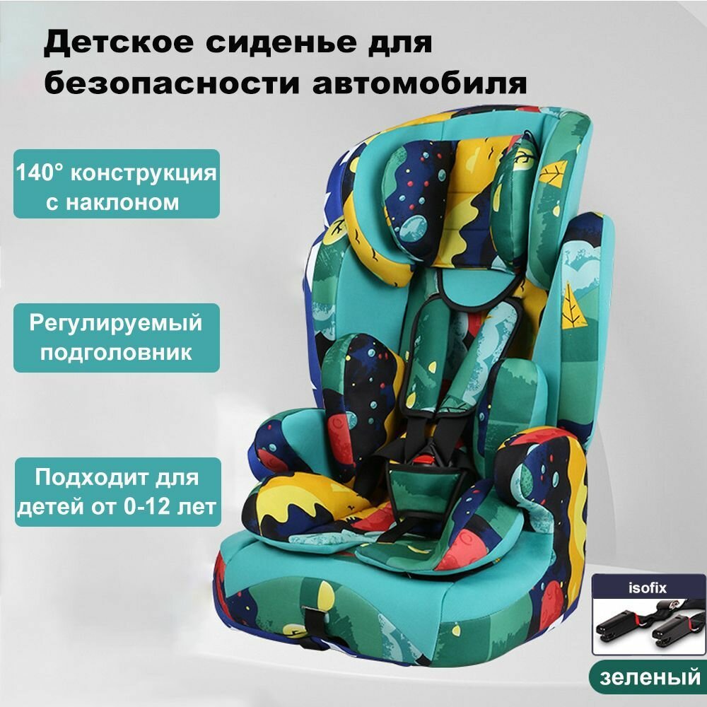 Автокресло детское /Пятиточечный ремень безопасности/0-12 лет
