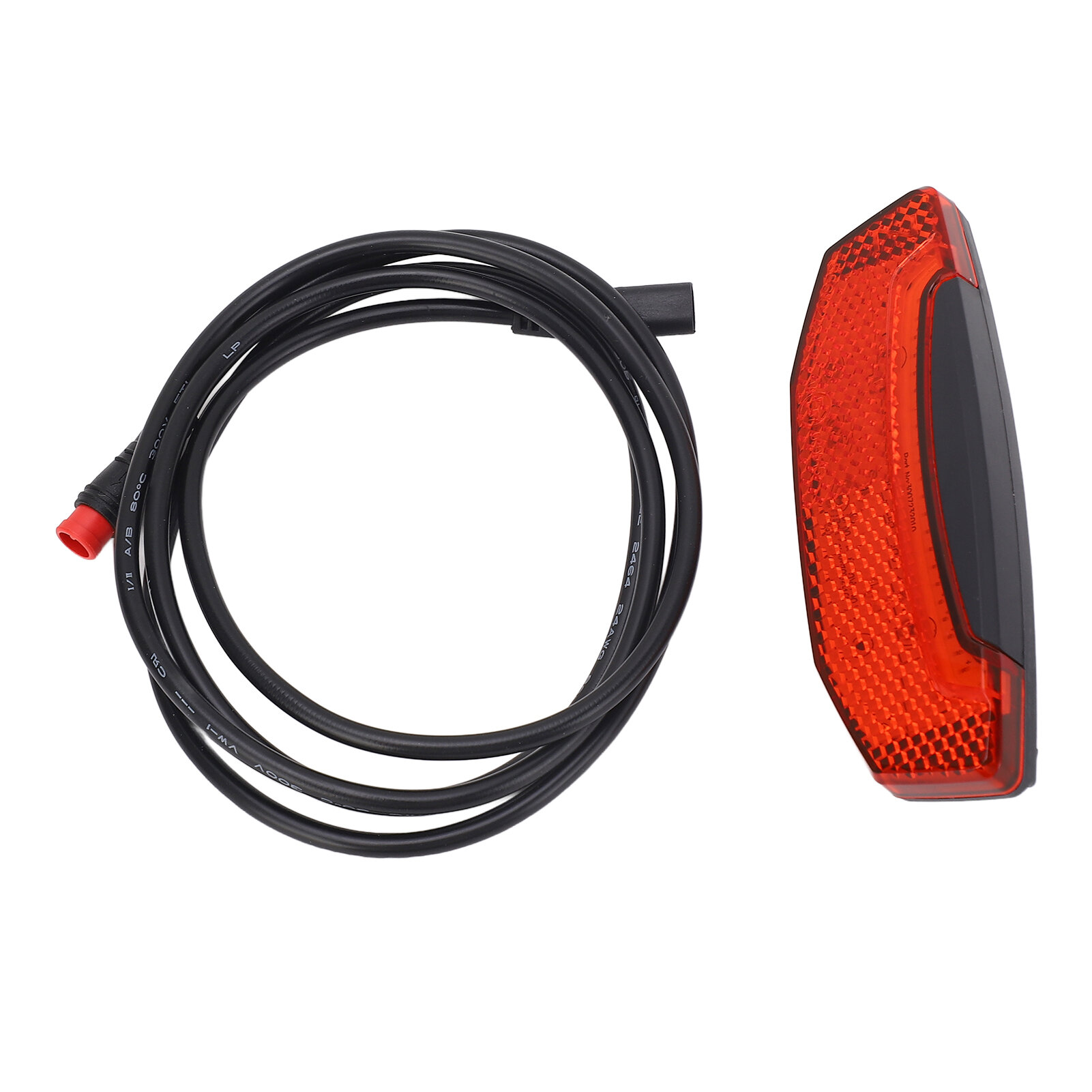 12V‑48V Энергосберегающая задняя фара для электровелосипеда, высокояркий светодиодный задний стоп-сигнал, водонепроницаемый разъём для аксессуаров.