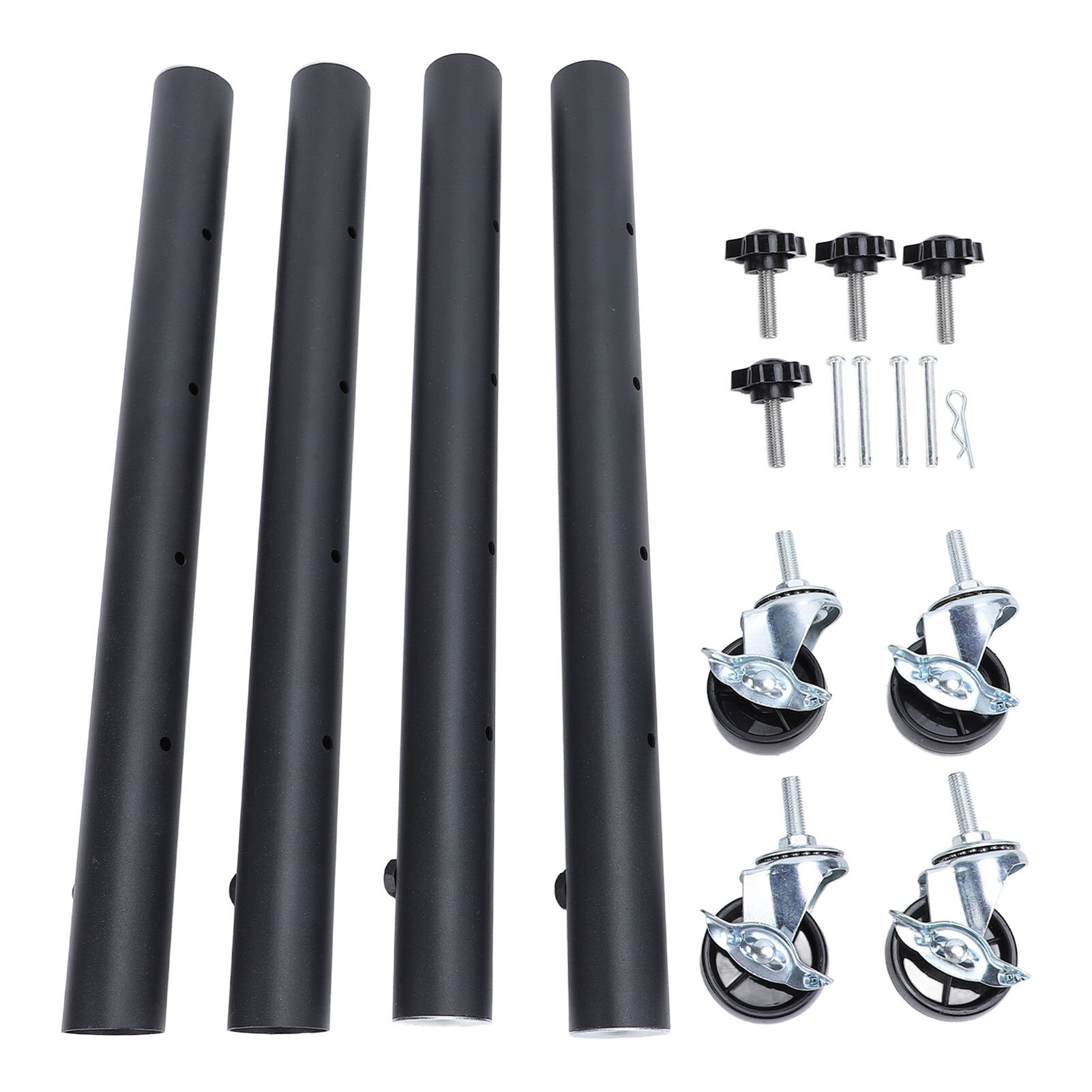 4pcs мебельные ножки с колесами заклинателя тяжелая углеродная сталь столик для ноги удлинителя для шкафного дивана диван.