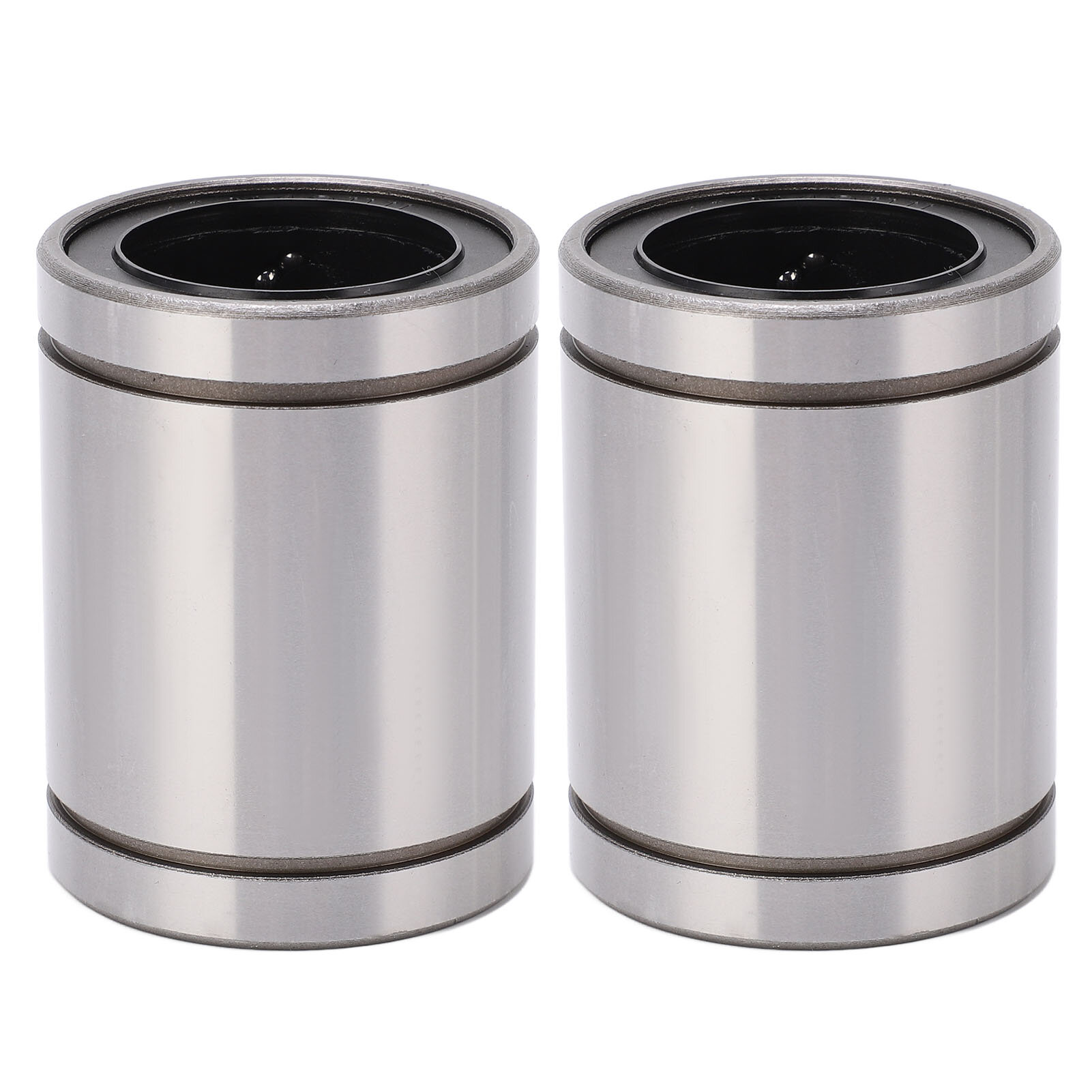 2 шт. стальных линейных шариковых подшипника, малошумные, высокоскоростные цилиндрические линейные подшипники для 3D-принтеров и гравировальных станков.