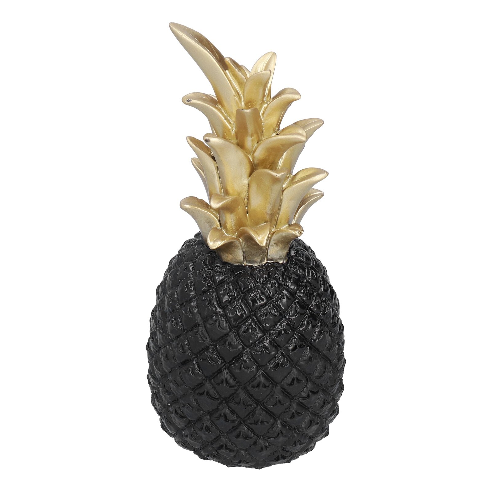 Искусственный ананас из смолы, домашний декоративный ананас, скандинавский декор для домашнего стола, черное золото, средний