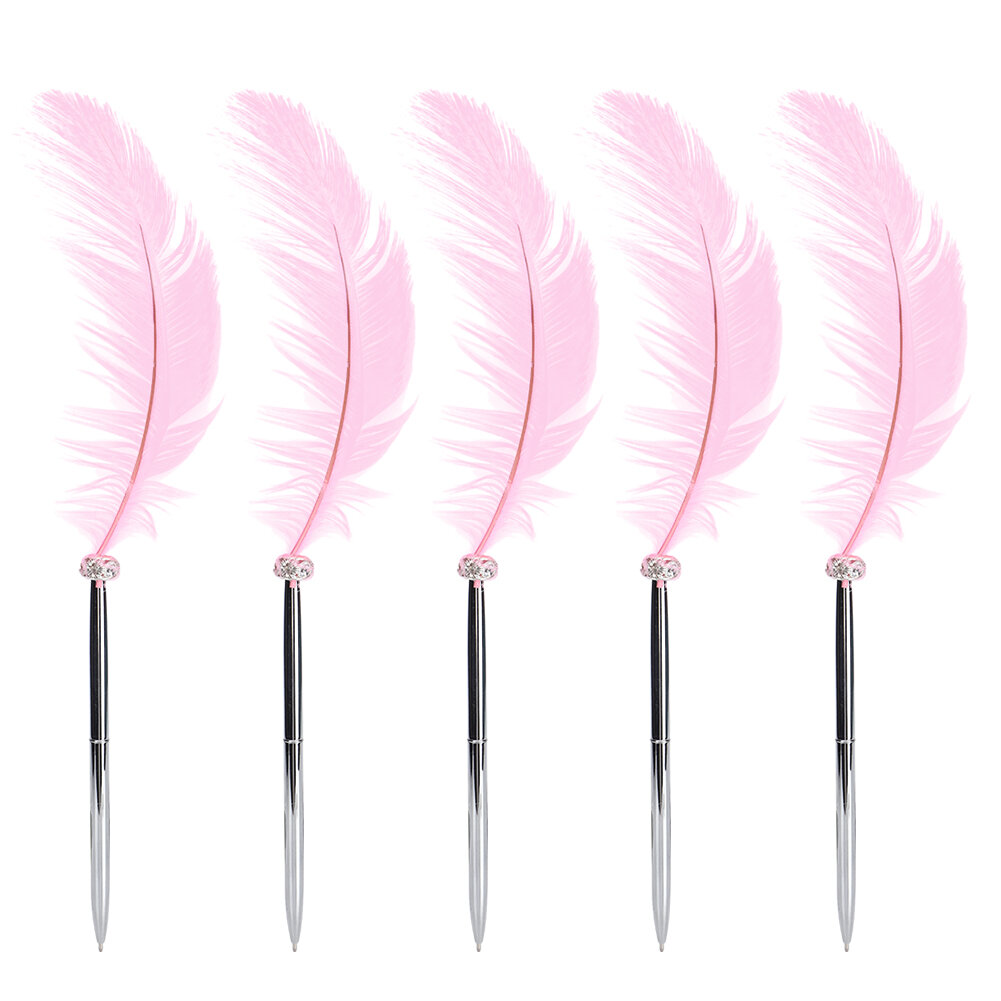 5pcs Перо шариковые ручки записывают подписи каллиграфия перо дома декор подарки Свадебные принадлежности.