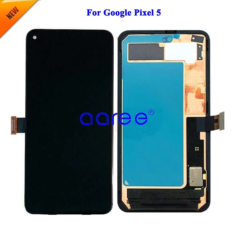 100% оригинальный ЖК-дисплей Super AMOLED для Google Pixel 5, ЖК-дисплей для Google Black With Frame