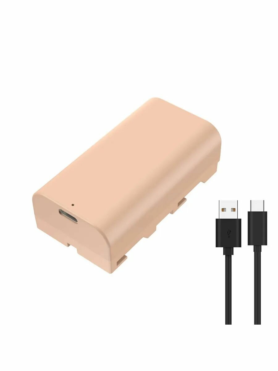 Аккумулятор для Sony NP-F550, вход/выход через USB-C, 2600mAh