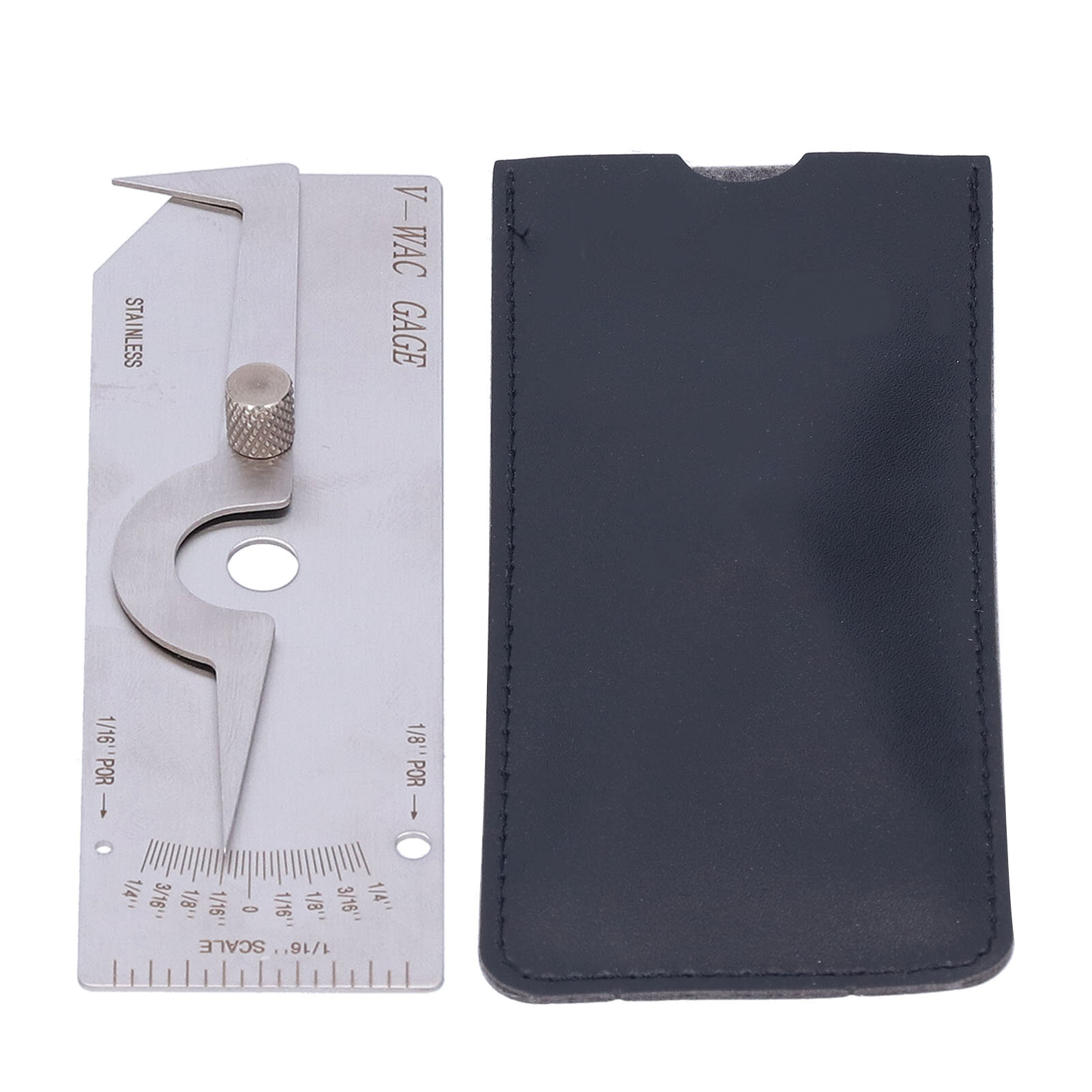 Измерительный инструмент для сварки из нержавеющей стали с одинарным подрезом, дюймовый, VWAC (британская система).