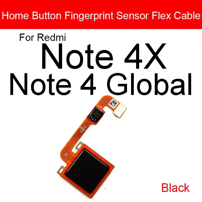 Гибкий кабель кнопки Home для Redmi Note 4X Black