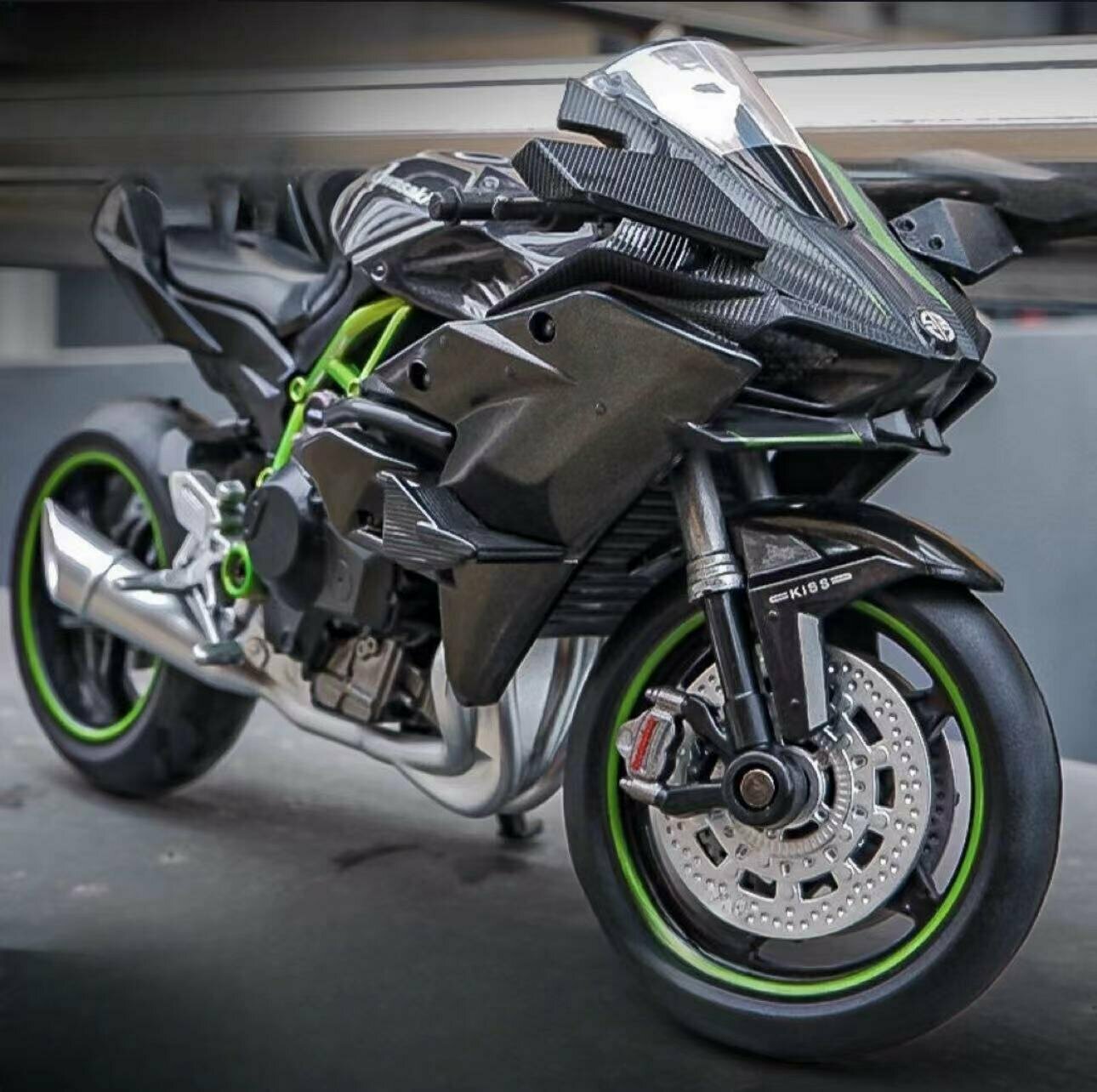 Модель мотоцикла Kawasaki H2R имитация мотоцикла ручная игрушка