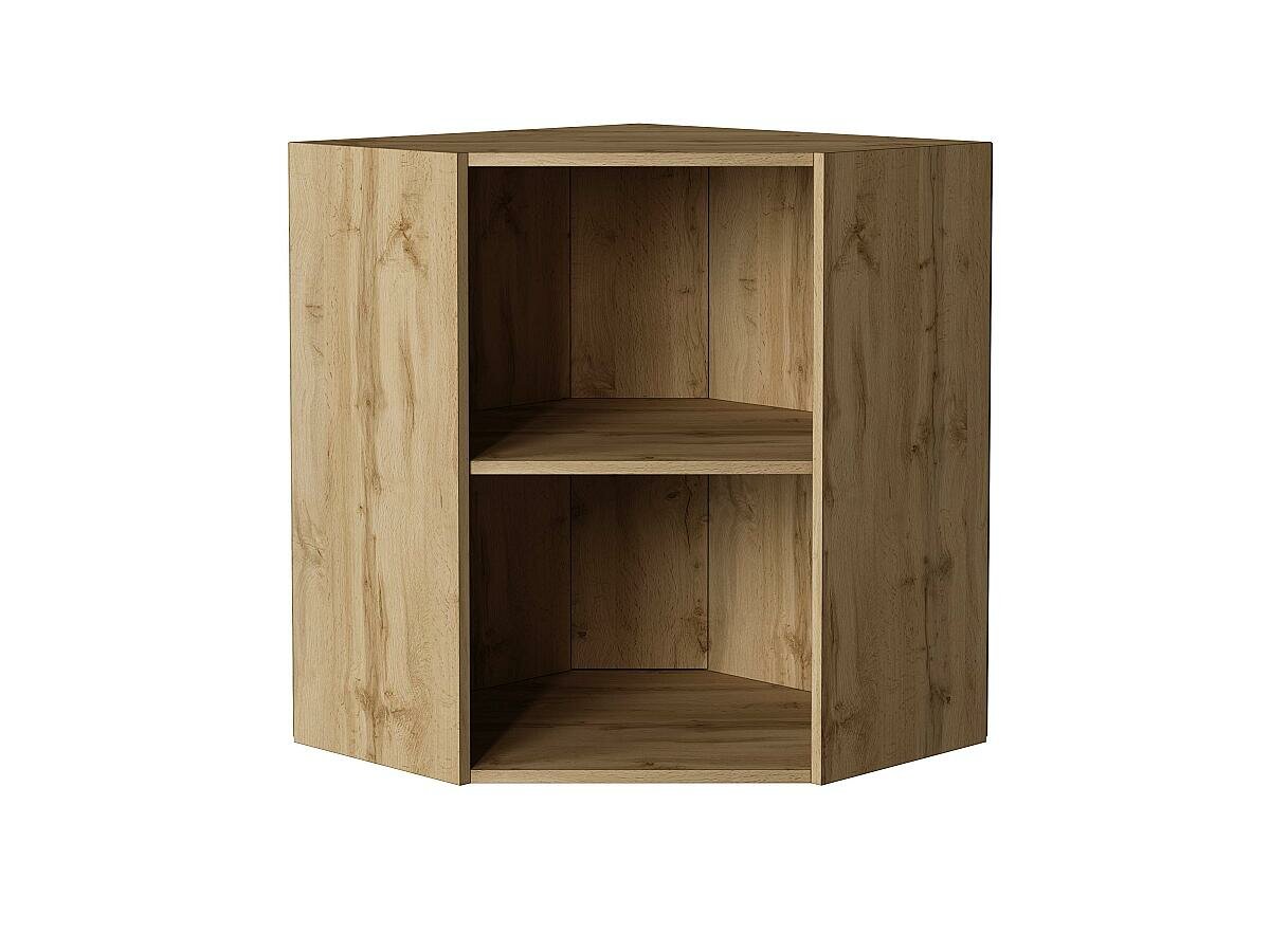 Каркас верхнего углового шкафа ВУ 590, цвет каркаса Дуб Вотан, 716*600*600 мм