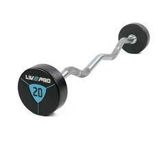 LivePro Штанга кривая в уретане Live Pro 20 кг